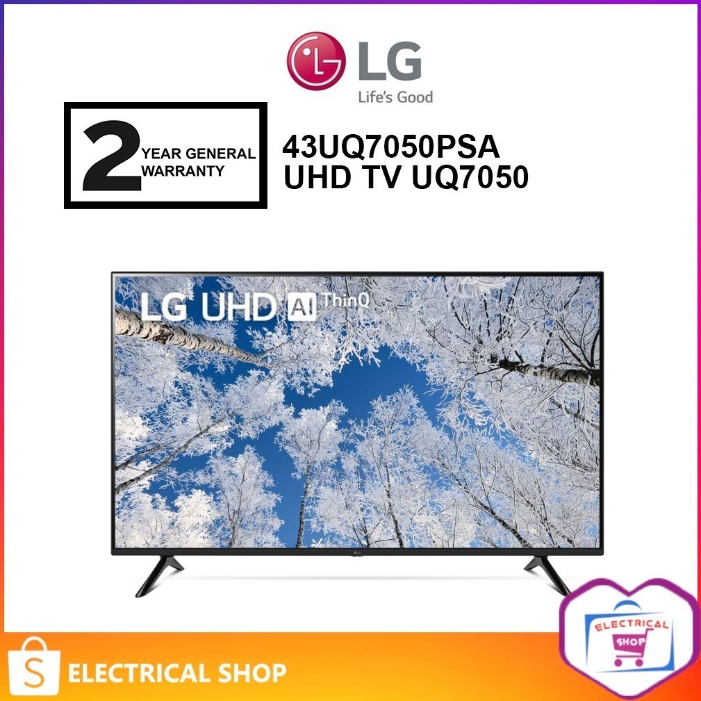 LG 43'' UHD TV UQ7050 4K Smart TV 43UQ7050 Television 43UQ7050PSA ...
