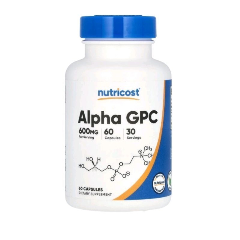 Nutricost, Alpha GPC, 600 mg , 60 /120 Capsules (300 mg per Capsule ...