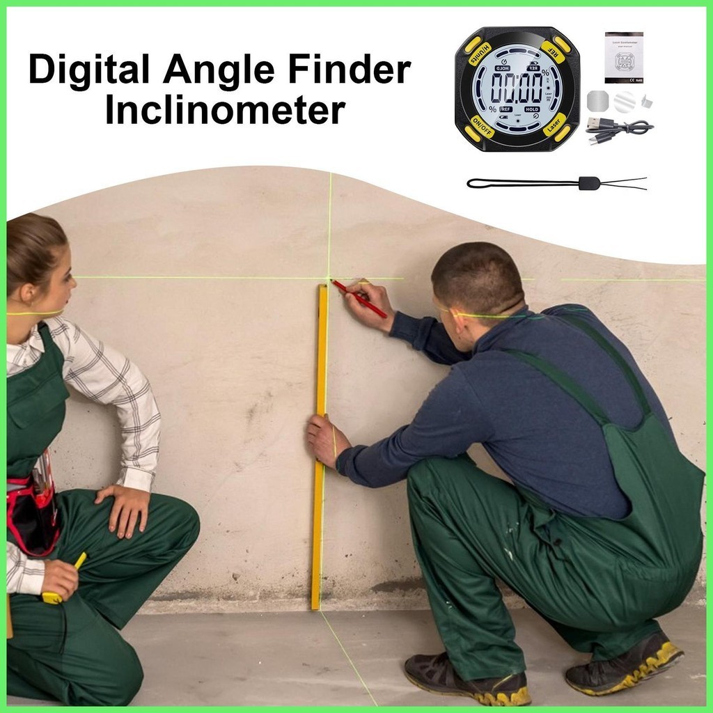 Digital Angle Finder Magnetic Magnetic Angle Gauge Finder Tool Backlit ...