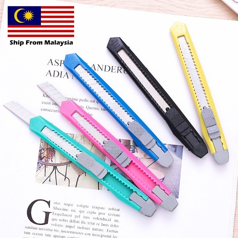 🇲🇾 9mm Utility Cutter Knife Small Cutter Blade Refill Wallpaper Office School Workplace Mata ...