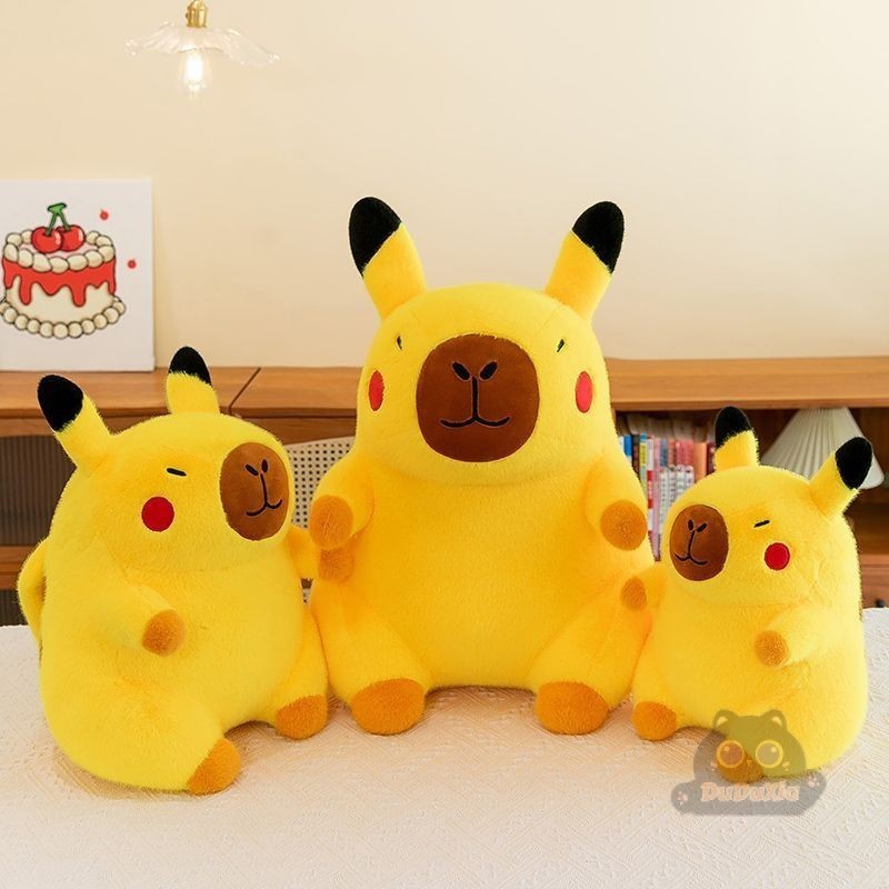 🔥Fast Shipping🔥Fun Pikachu Capybara Funny Transformation Capybara Doll ...