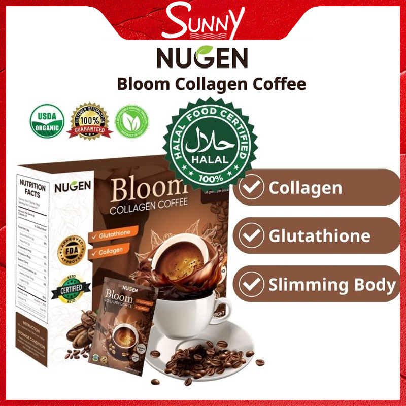 Nugen Bloom Collagen Coffee 100% organic Diet Coffee Pure Collagen ...