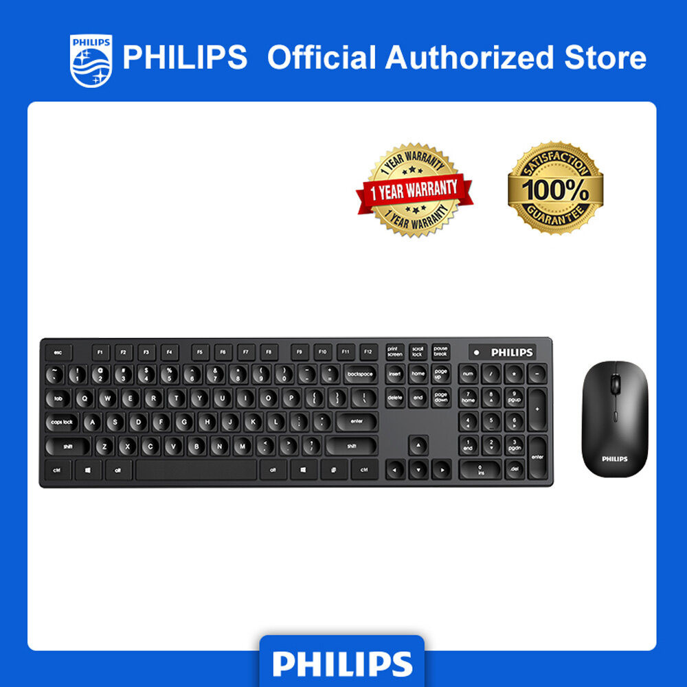 PHILIPS SPT6103 SPT6315 WIRELESS KEYBOARD + MOUSE COMBO SET | Shopee ...