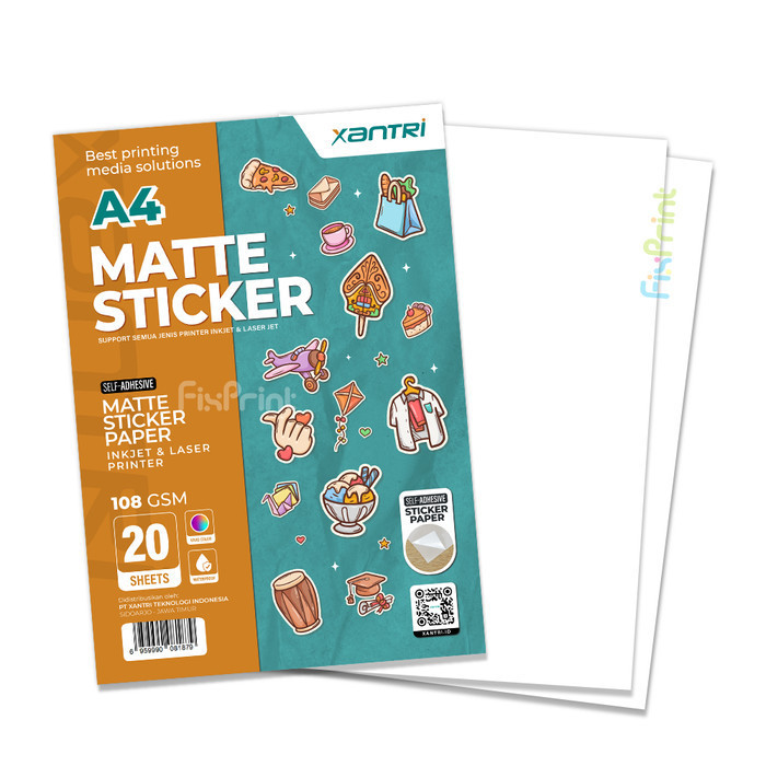 MICRON Matte Sticker Xantri Original Paper White Waterproof Inkjet A4 ...