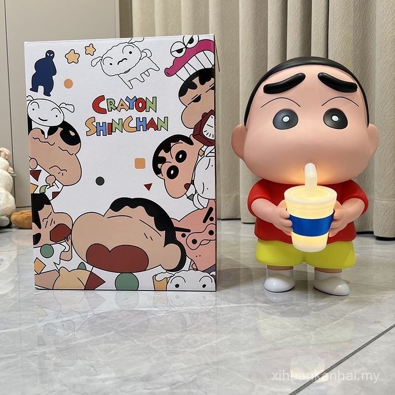 New Style Milk Tea Shin-Chan Crayon Shin-Chan Ornaments Large Figure ...