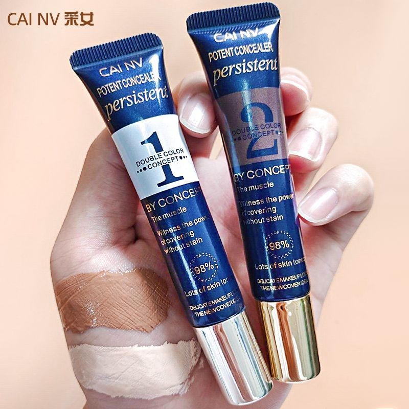 [Ready Stock] Concealer Cream Two-Color Concealer Concealer Dark Spots ...