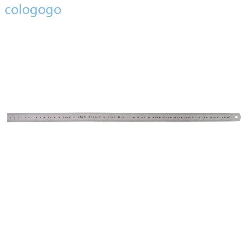 COLO 60CM 24 Inches Stainless Steel Straight Ruler Hanging Double Sided ...