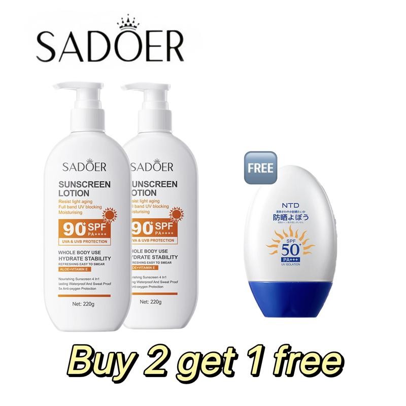 SADOER PA++++ Clear & Anti-Aging Refreshing Sunscreen Lotion (220g) - Buy 2 Get 1 Free NTD ...