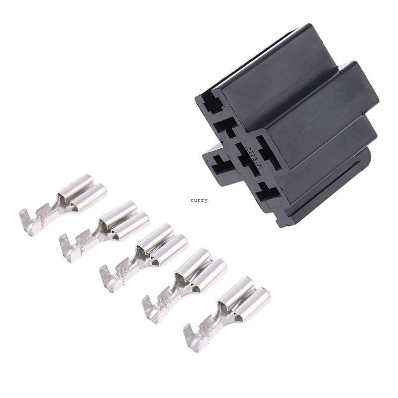 CUY 40A 5 Pin Relay Connector Socket with 5 x 6 3mm Terminals Car Truck Vehicle | Shopee Malaysia