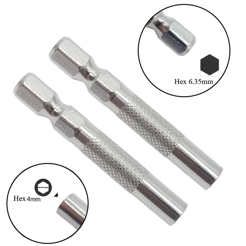 【ELECT】Hex Shank 6.35mm Insert Bit Adapter To 4mm Electric Screwdriver ...