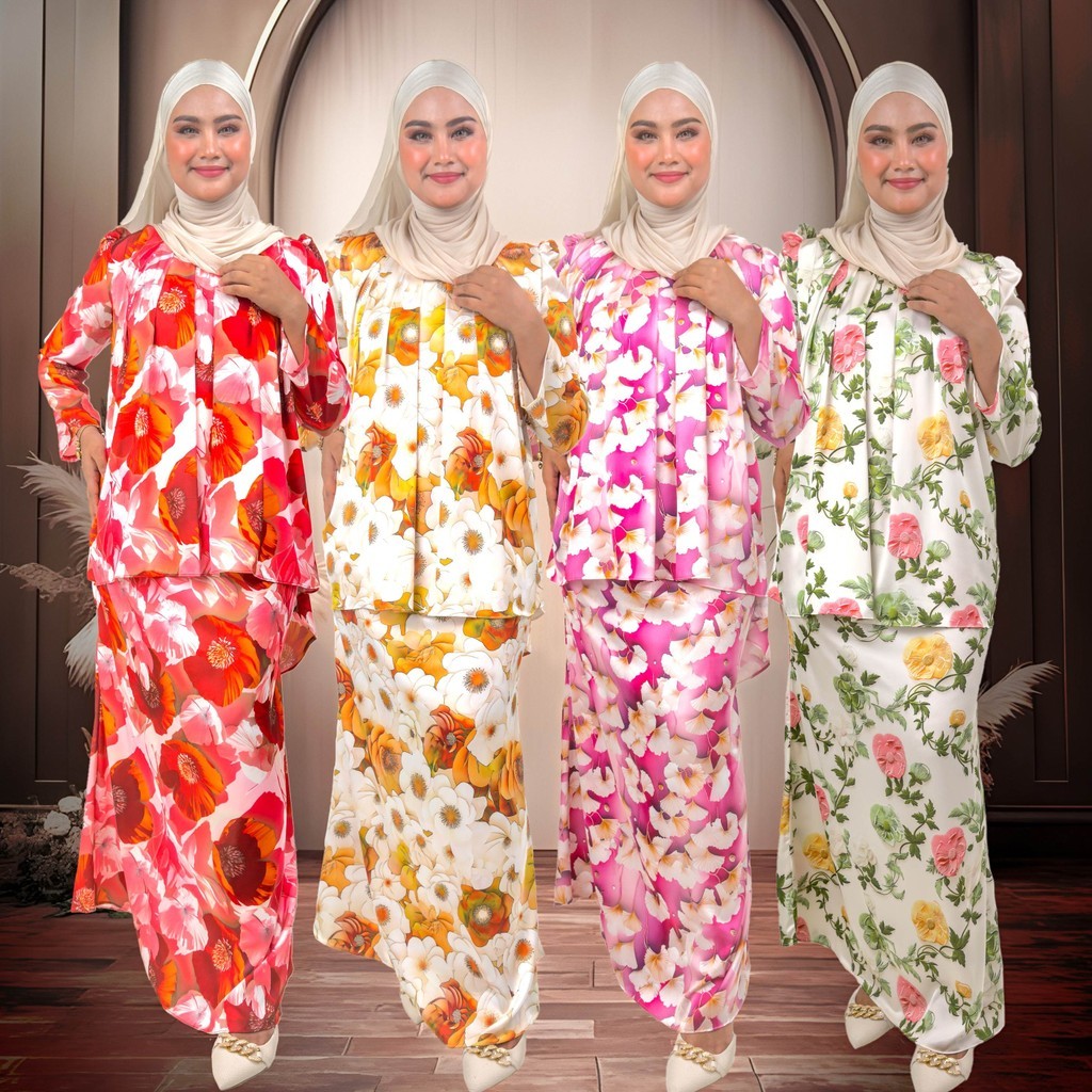 Raya 2025 Set Baju Kurung Dolly Mango 20D Fashion Wanita Muslimah Raya ...