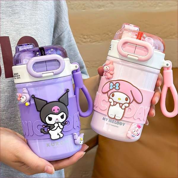 tumbler tahan sejuk tumbler tahan sejuk kuromi bekas air tahan sejuk Sanrio Kuromi Thermos Cup ...