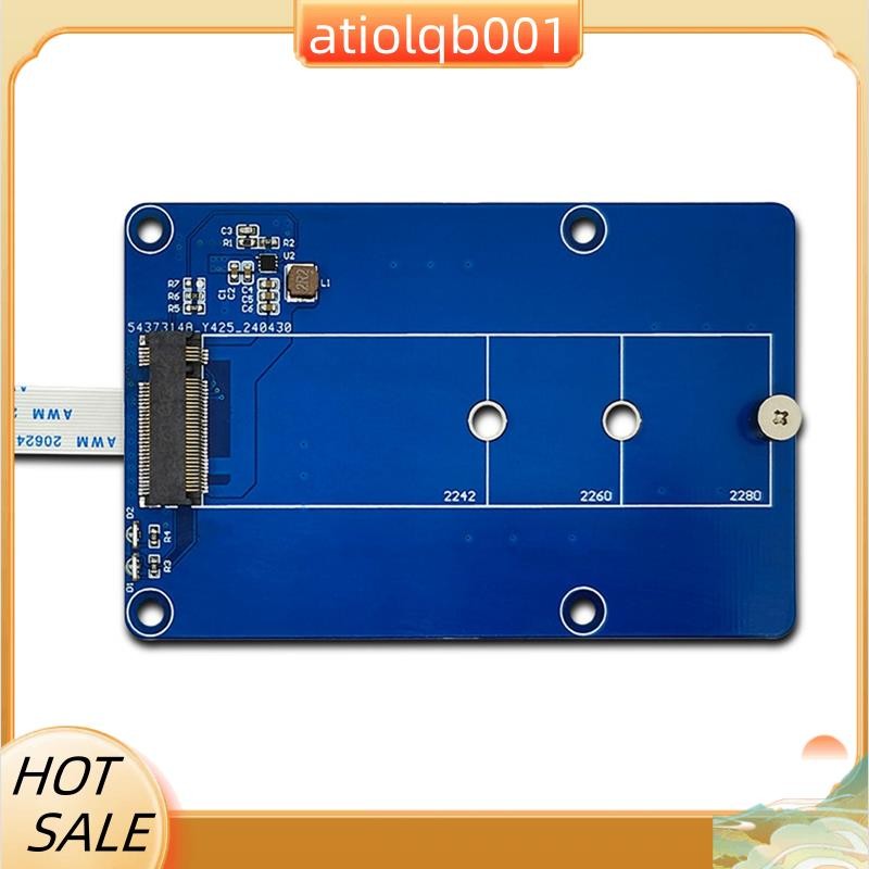 For Raspberry Pi 5 PCIE M.2 SSD Expansion Board Support M.2 NVMe Hard ...