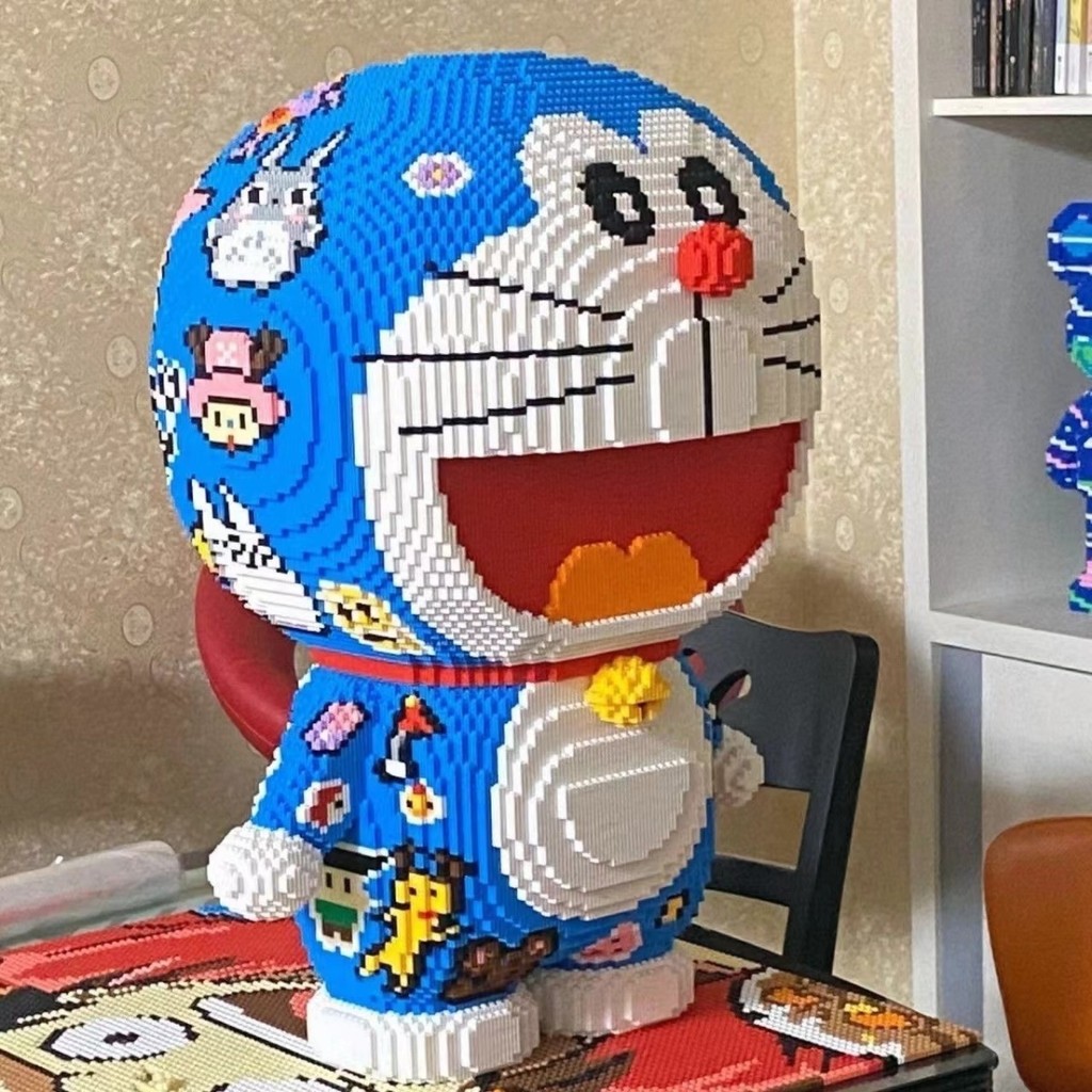 Shopee Official Huge Round 1 Meter Goofy Doraemon Big Face Cat ...