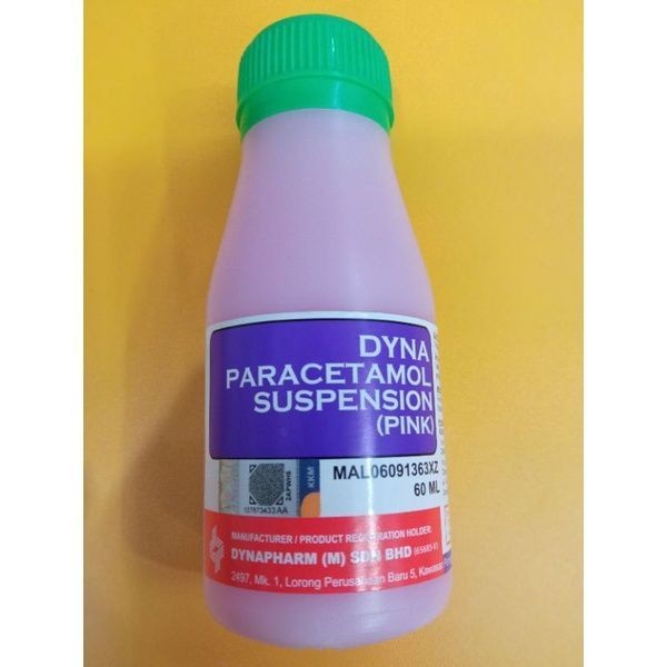 Dyna Paracetamol Suspension (Pink) 250mg 60ml | Shopee Malaysia