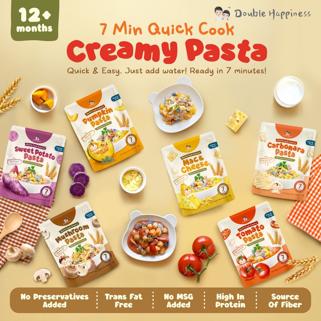 Double Happiness Quick Cook Creamy Pasta 70g | Shopee Malaysia