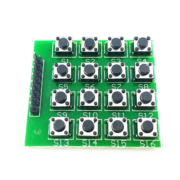 Micro Switch 4x4 Matrix Keyboard 16 Button Microcontroller External