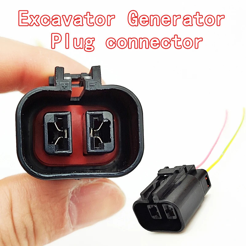 Set for 2-pin pressure switch plug Sany Hitachi Excavator Generator ...