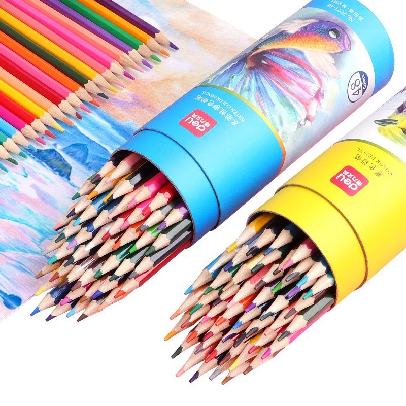 Deli Color Lead 48 Colors 36 Colors Pencil Water-Soluble Oily ...