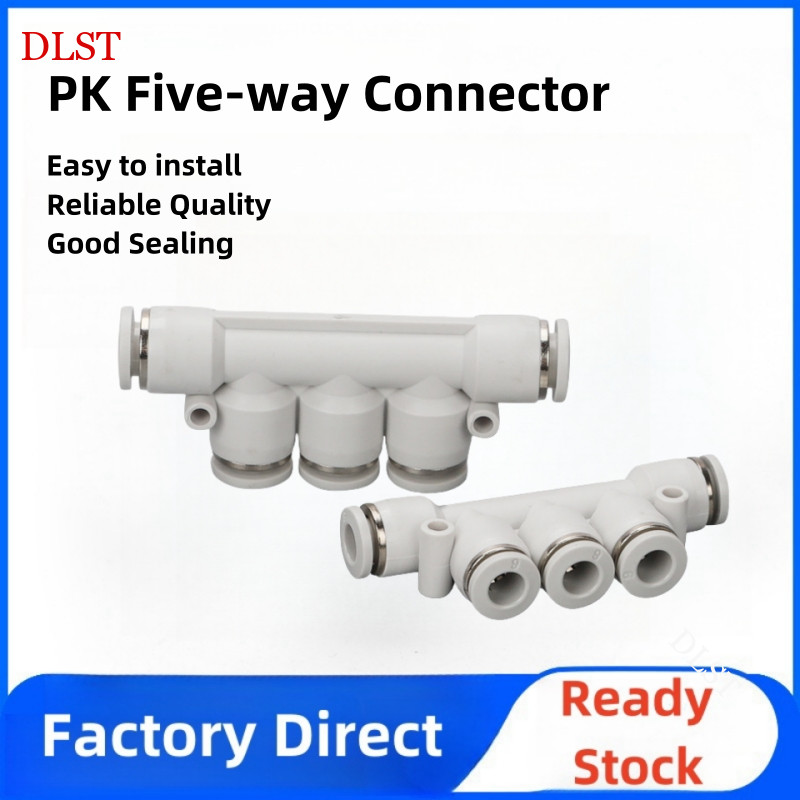 Pneumatic Trachea Quick Plug Fittings High-Quality Five-Channel PK ...