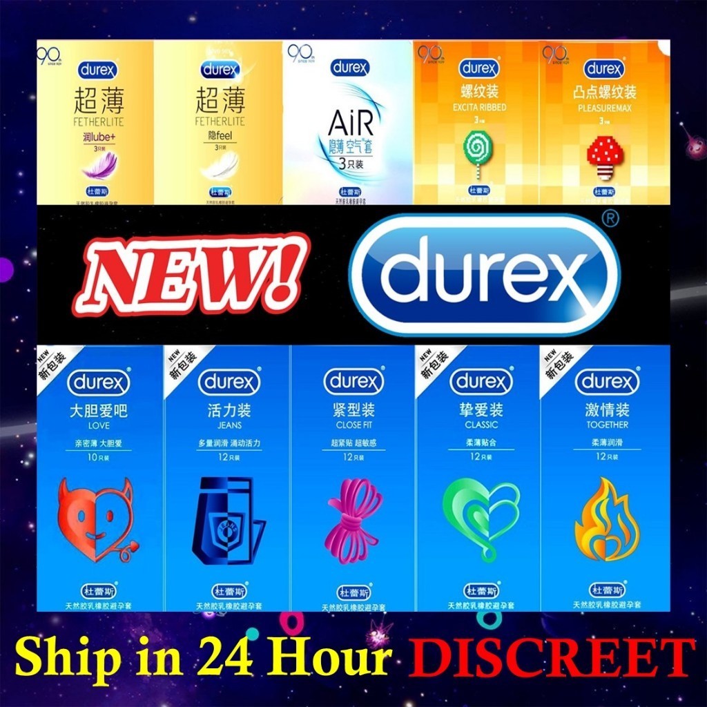 Durex Condom Double Delay mutual climax Condom For Men Kondom Lelaki Tahan Lama Kondom Durex ...