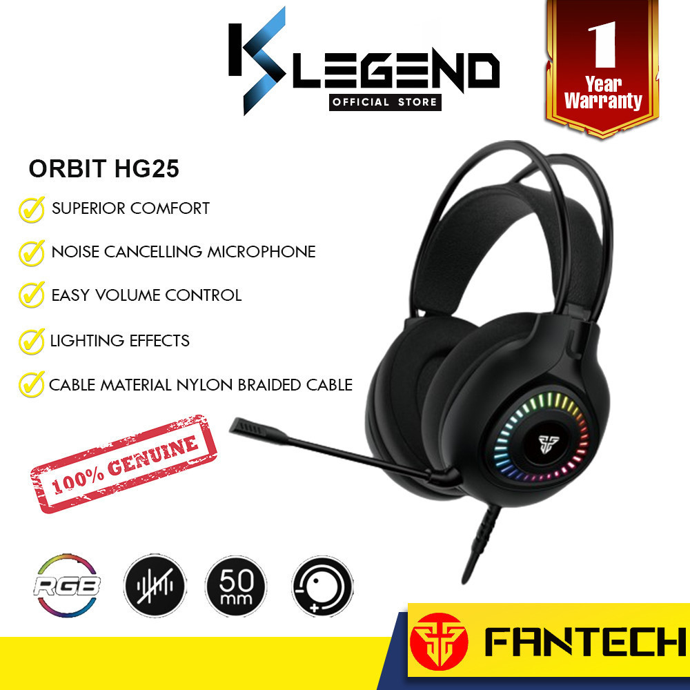 Fantech ORBIT HG25 7.1 Virtual Surround Sound Gaming Headset - 1 Year ...