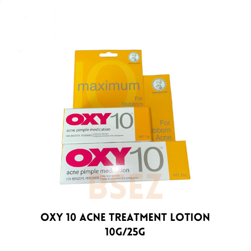 Oxy 10 Acne Treatment Lotion 10G/25G Benzoyl Peroxide (10%) | Shopee ...