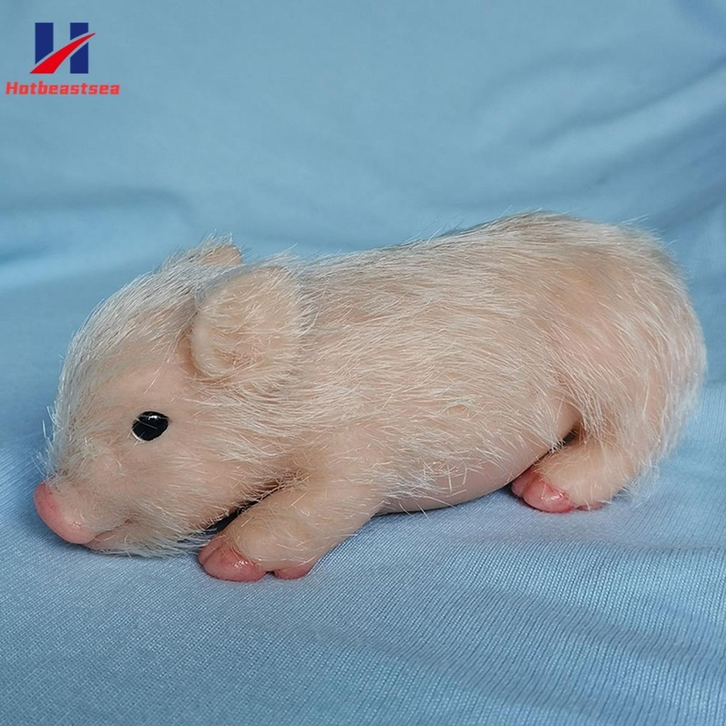 4.7inch Full Silicone Pig BPA-Free Soft Silicone Pig Doll Cute Lifelike ...