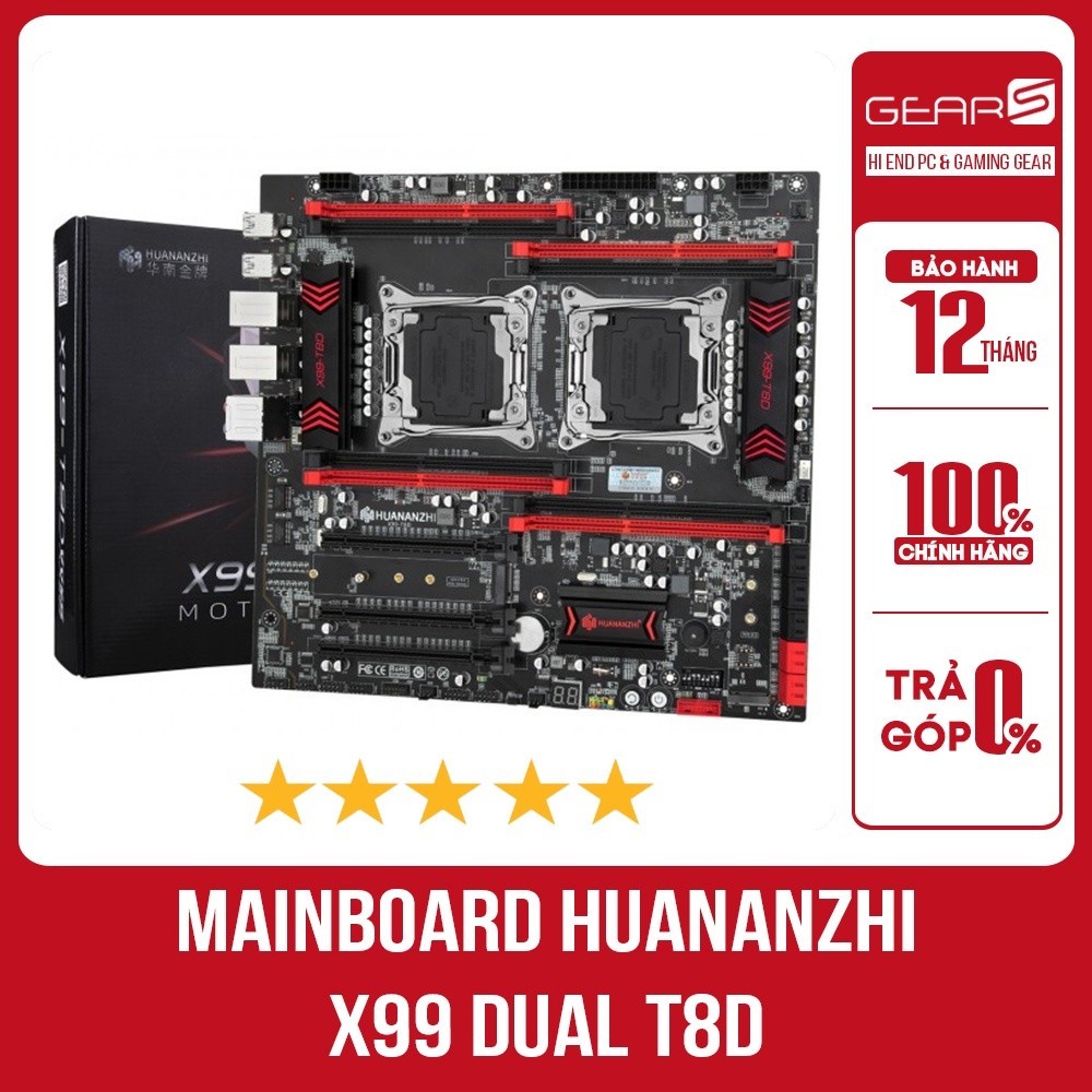 Huananzhi X99 Dual T8D Mainboard Motherboard | Shopee Malaysia