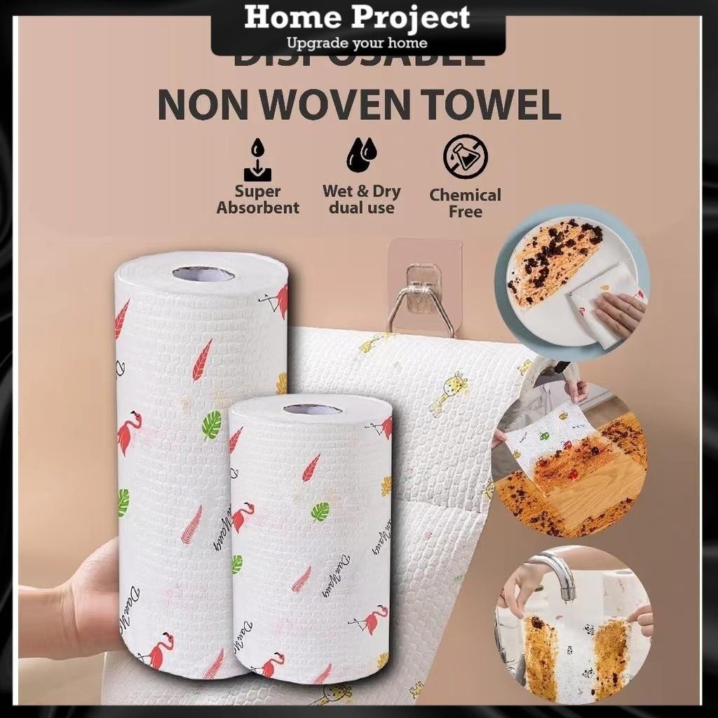 50Pcs Lazy Rag Disposable Dish Cloth Washable & Reusable Kitchen Tissue ...
