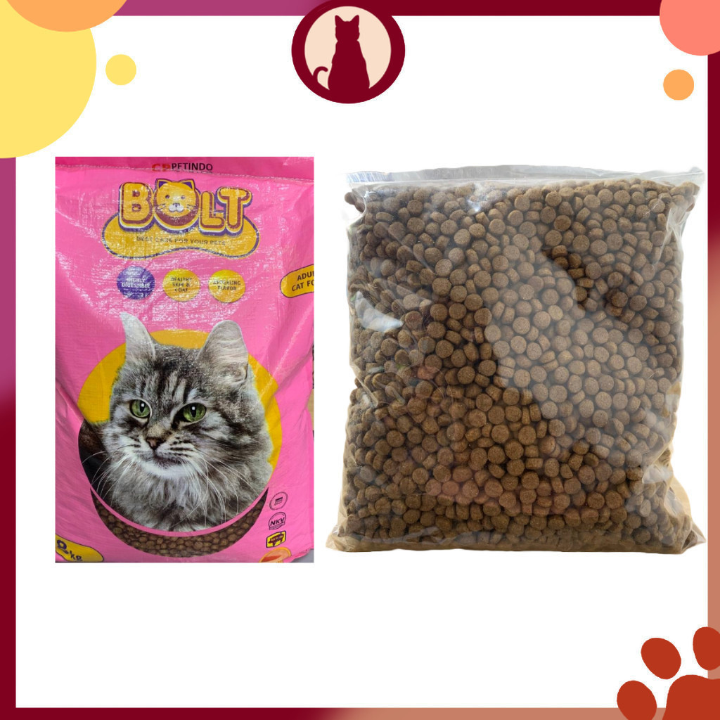 🐾 BOLT SALMON REPACK 1KG CAT FOOD 🐾 | Shopee Malaysia