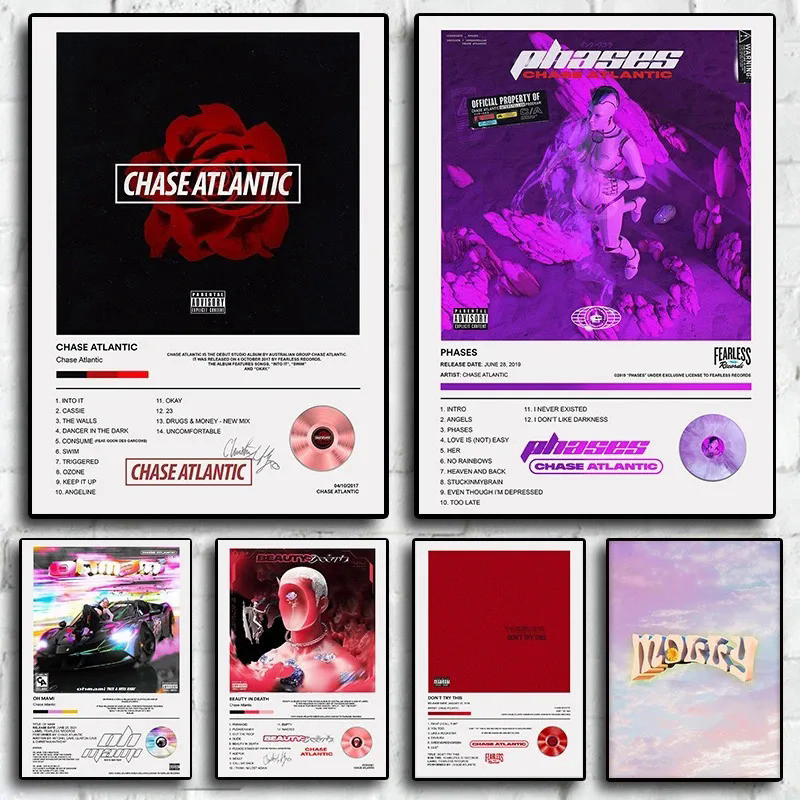 Pop Rapper Music Album Cover Chase Atlantic Poster Aesthetic Hip Hop ...
