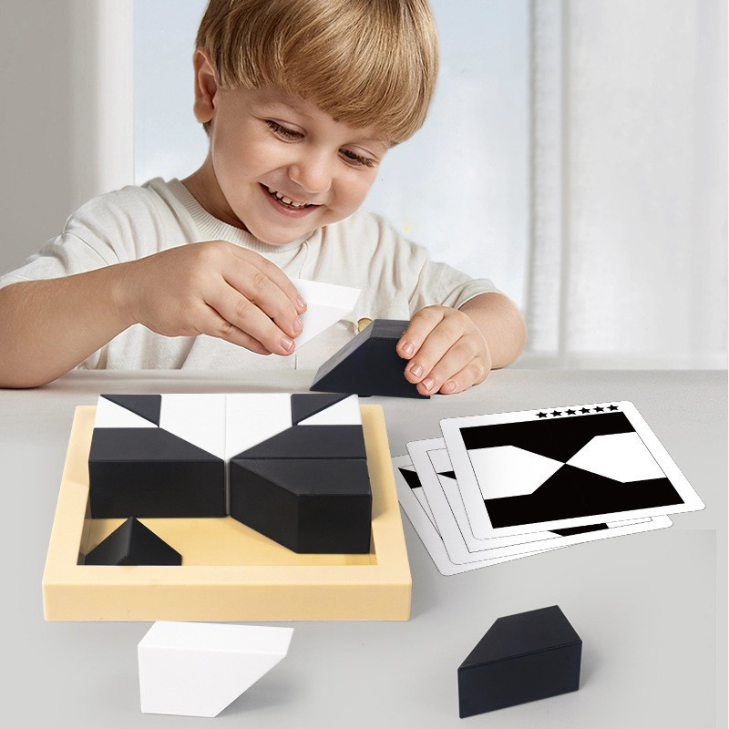 Creative Hidden Color Block Puzzle,Kids Montessori Educational ...