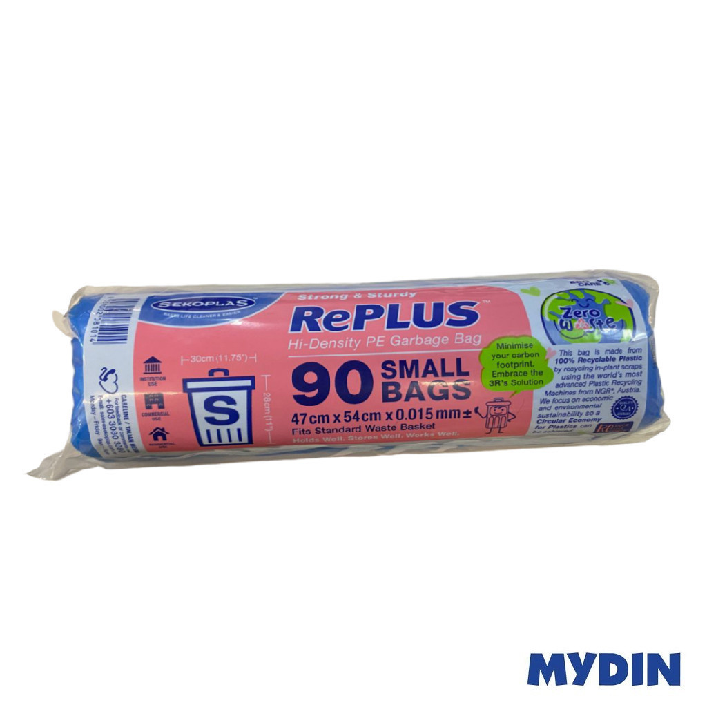 Sekoplas RePLUS HDPE Garbage Bags S (90 pcs) | Shopee Malaysia
