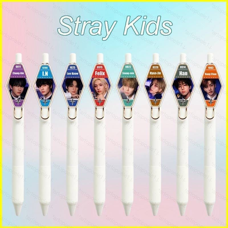 BX Stray Kids Gel Pen Gift For Girls School Stationery Black Ink Click ...
