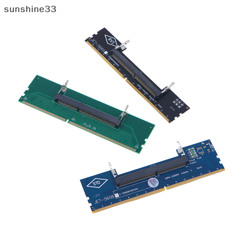 sun DDR3 DDR4 DDR5 Laptop SO-DIMM to Desktop Adapter Card Converter Memory RAM Connector Adapter ...
