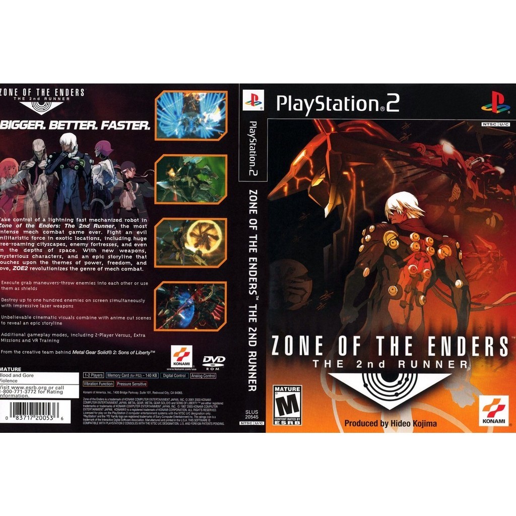（PS2 Games CD DVD）PS2 Zone of The Enders The 2nd Runner (Dvd Game ...