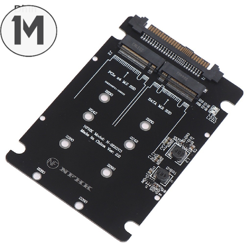 1M SATA M.2 SSD to SAS and NVMe M.2 NGFF SSD to SFF-8639 Adapter ...