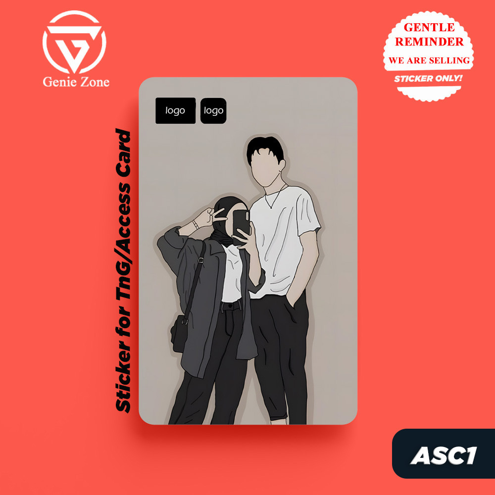 Aesthetic Couple- Sticker TNG Sticker TNG NFC (Waterproof, High Quality ...