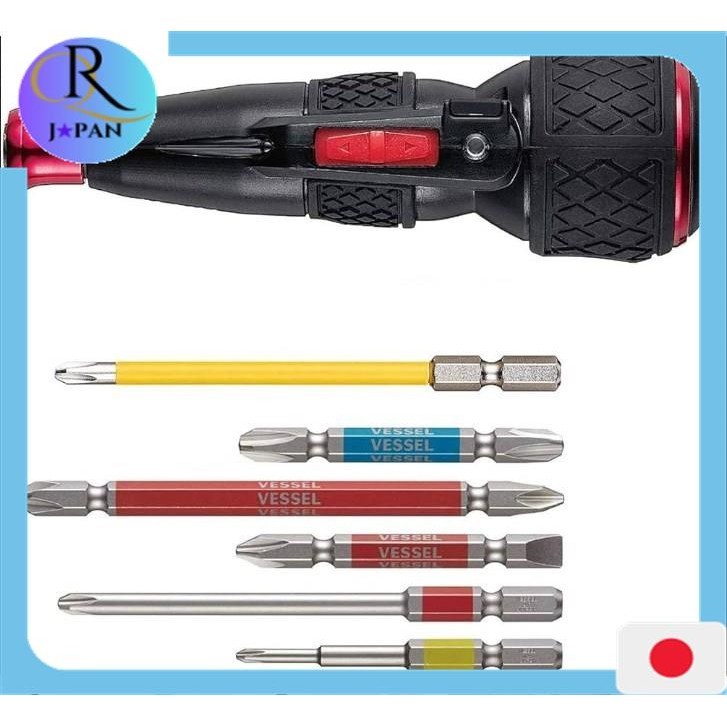 (VESSEL) Electric ball grip screwdriver bit with 1 electric driver ball ...