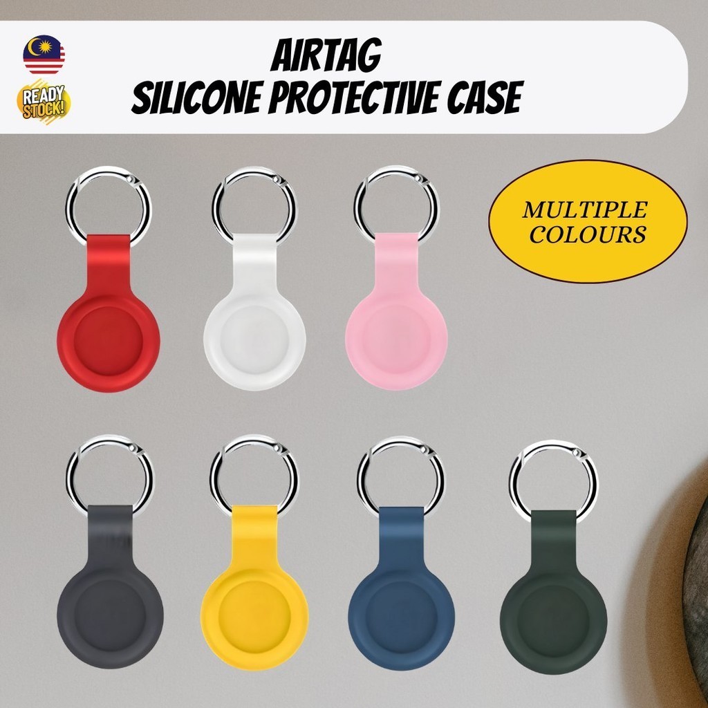 Silicone Airtag Protective Case Airtag Rubber Case Matte Airtags Loop ...