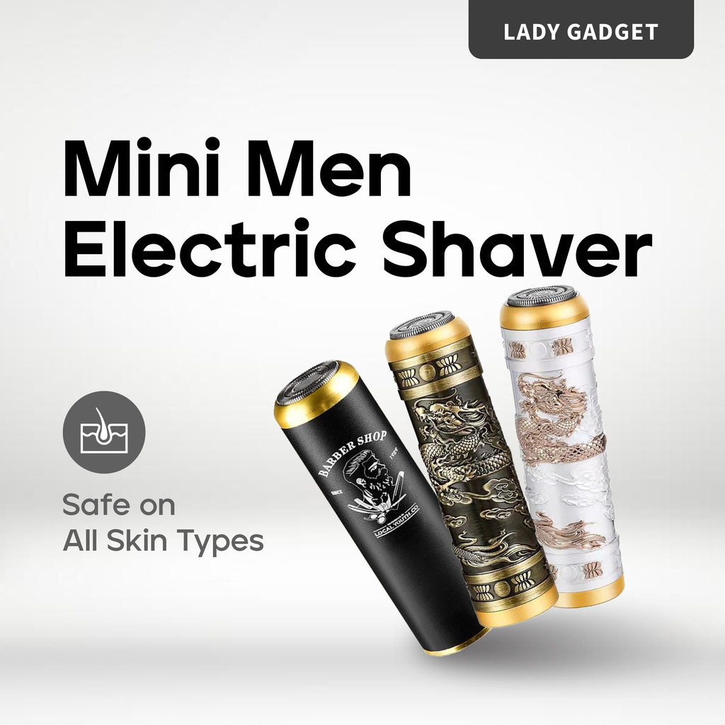 Mini Men Electric Shaver Wet and Dry Use USB Rechargeable Portable ...