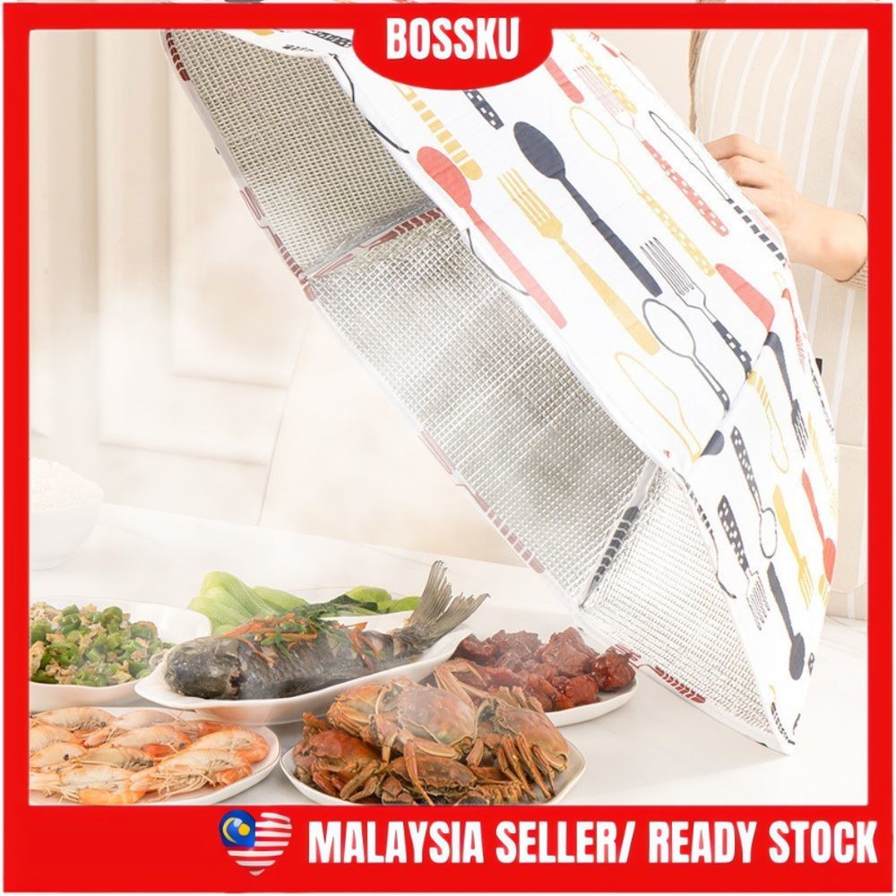 Bossku Foldable Dish Cover Food Cover Dining Table Cover Penutup ...
