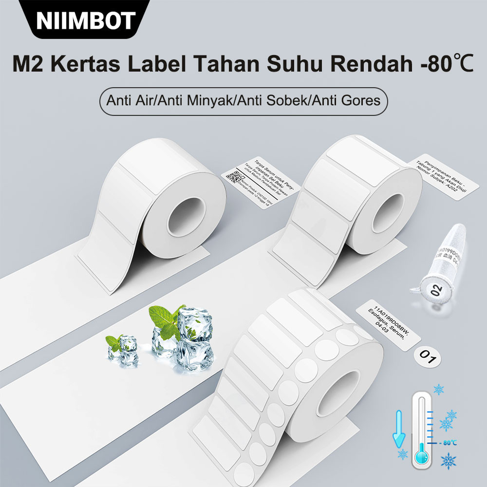 Niimbot M2 Freezer Label Paper, Suitable for -80 Degrees, Food ...