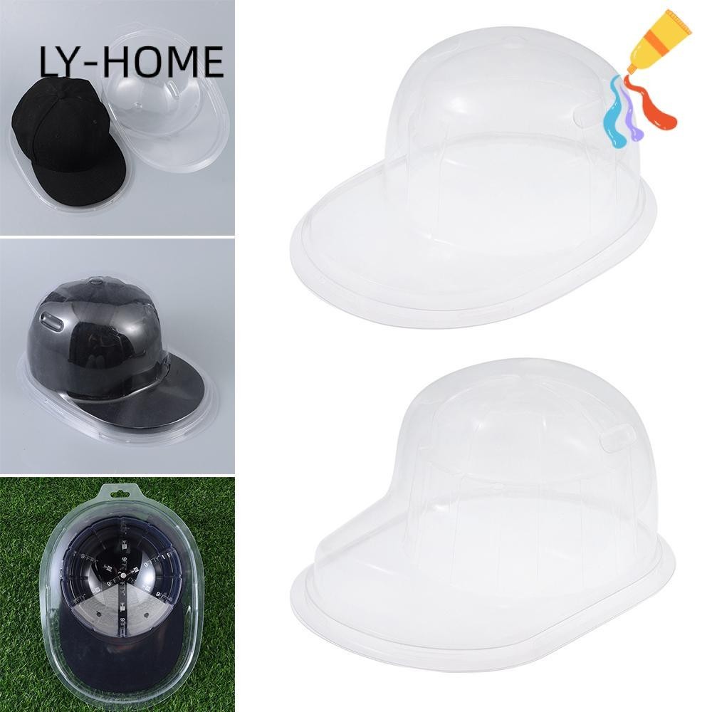 LY-HOME Baseball Cap Display Box PVC Flat Brim Hat Transparent Cover ...