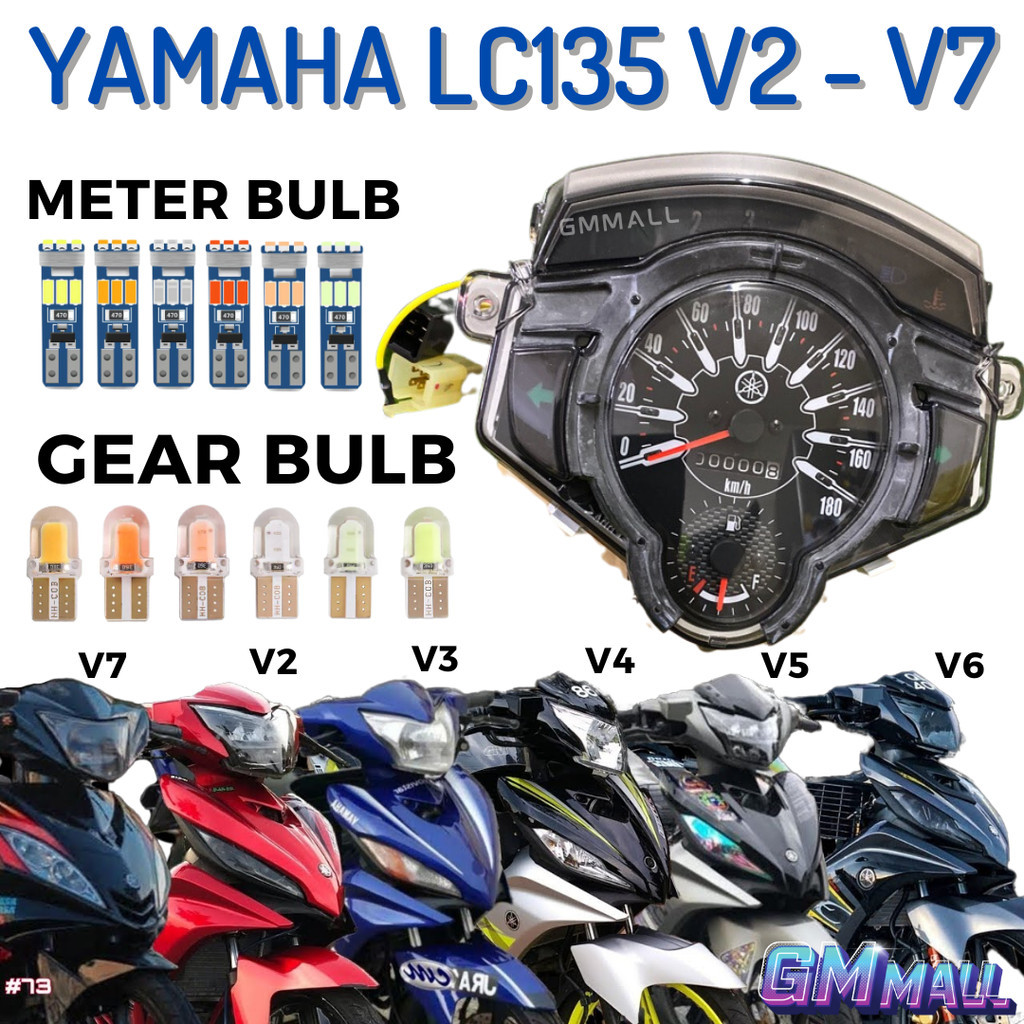 YAMAHA LC135 V2 V3 V4 V5 V6 V7 METER GEAR LED BULB Mentol Lampu Meter ...