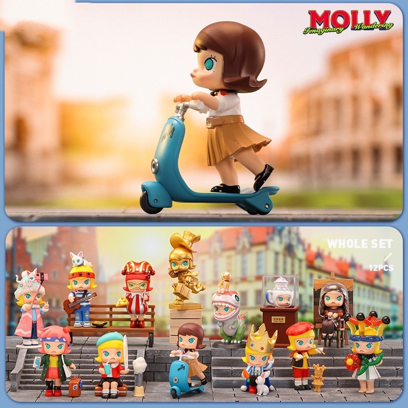 POP MART MOLLY Imaginary Wandering Series Blind Box Toys Mystery Box ...