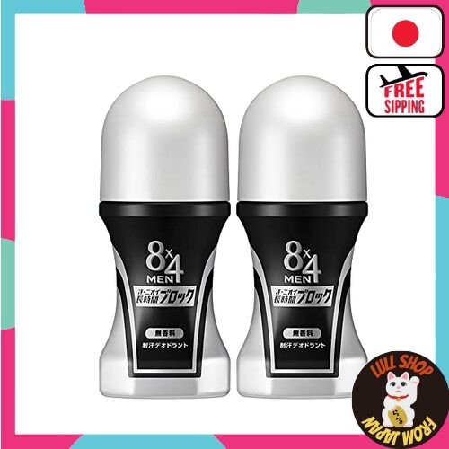 8x4 Men Roll -on Pencent Slow 60ml x 2 Set Eight Fomen deodorant Men's Men's 【Direct from Japan ...