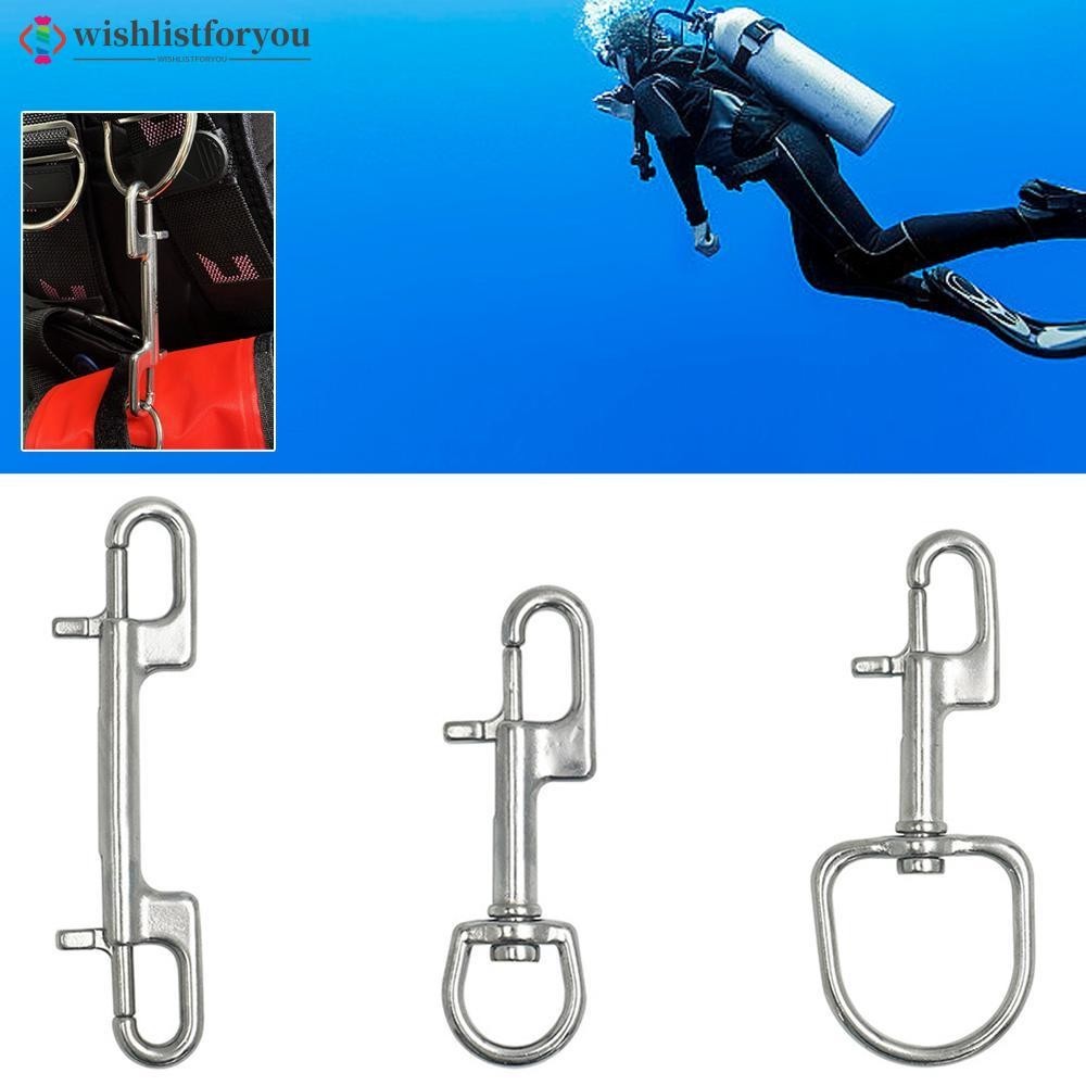 Wishlistforyou 316 Stainless Steel Single/Double Head Diving Hook Quick ...