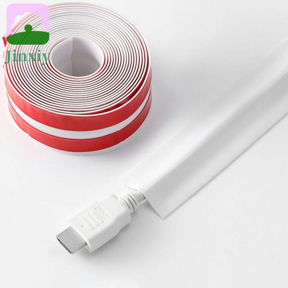 JINXIY Electric Wire Slot, Self-Adhesive Soft Wire Covers, Cord ...